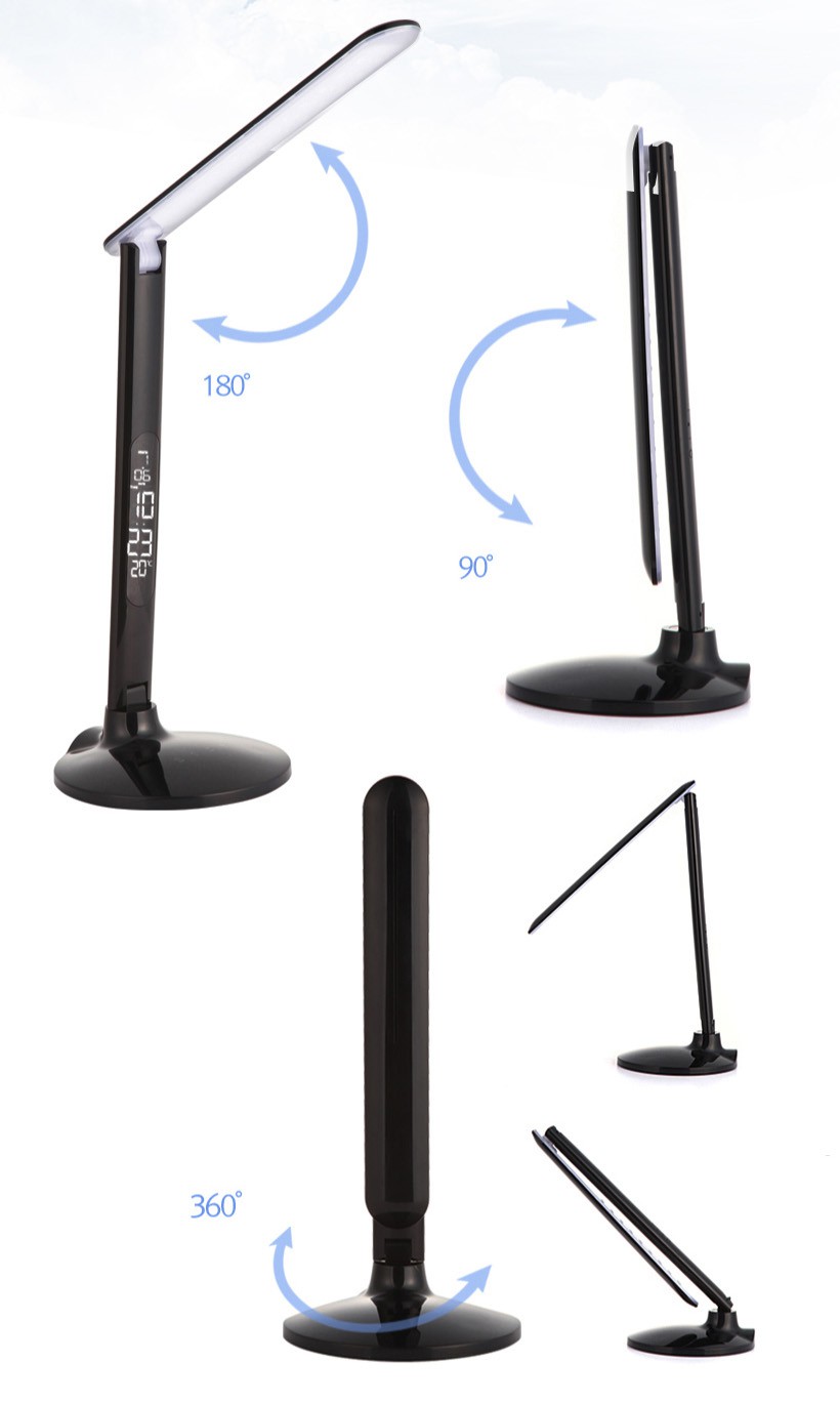 LED detská stolná lampa - čierna | Dekolamp.sk