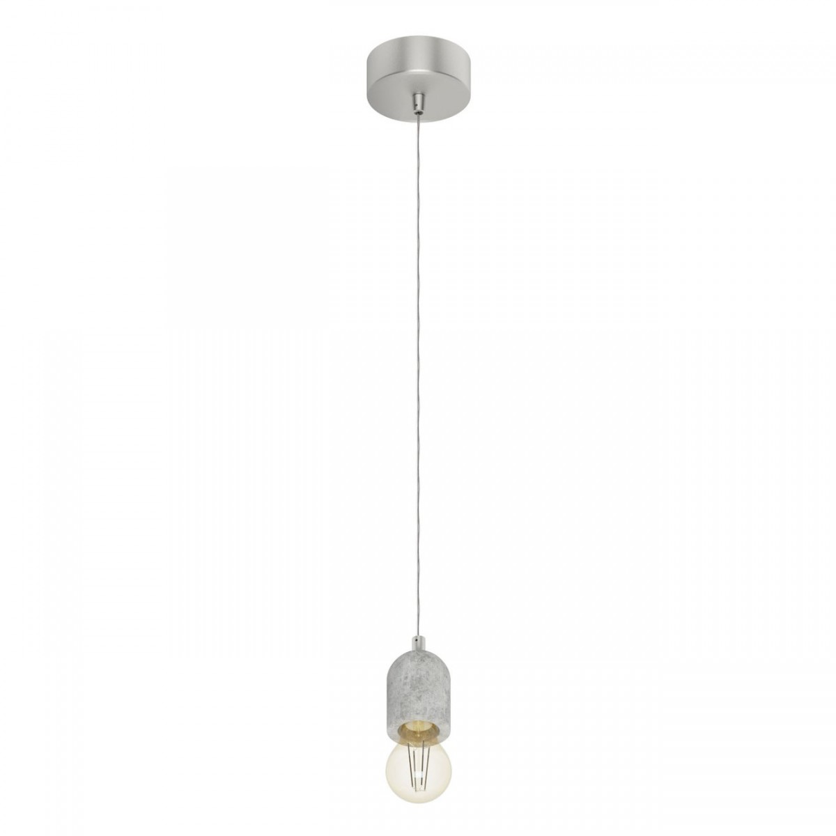 Eglo 95522 závesné svietidlo Silvares 1x60W | E27 - šedá | Dekolamp.sk